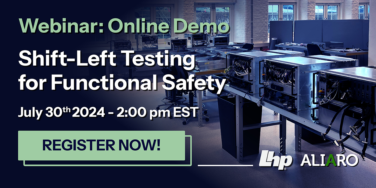 Webinar | Shift-Left Testing for Functional Safety